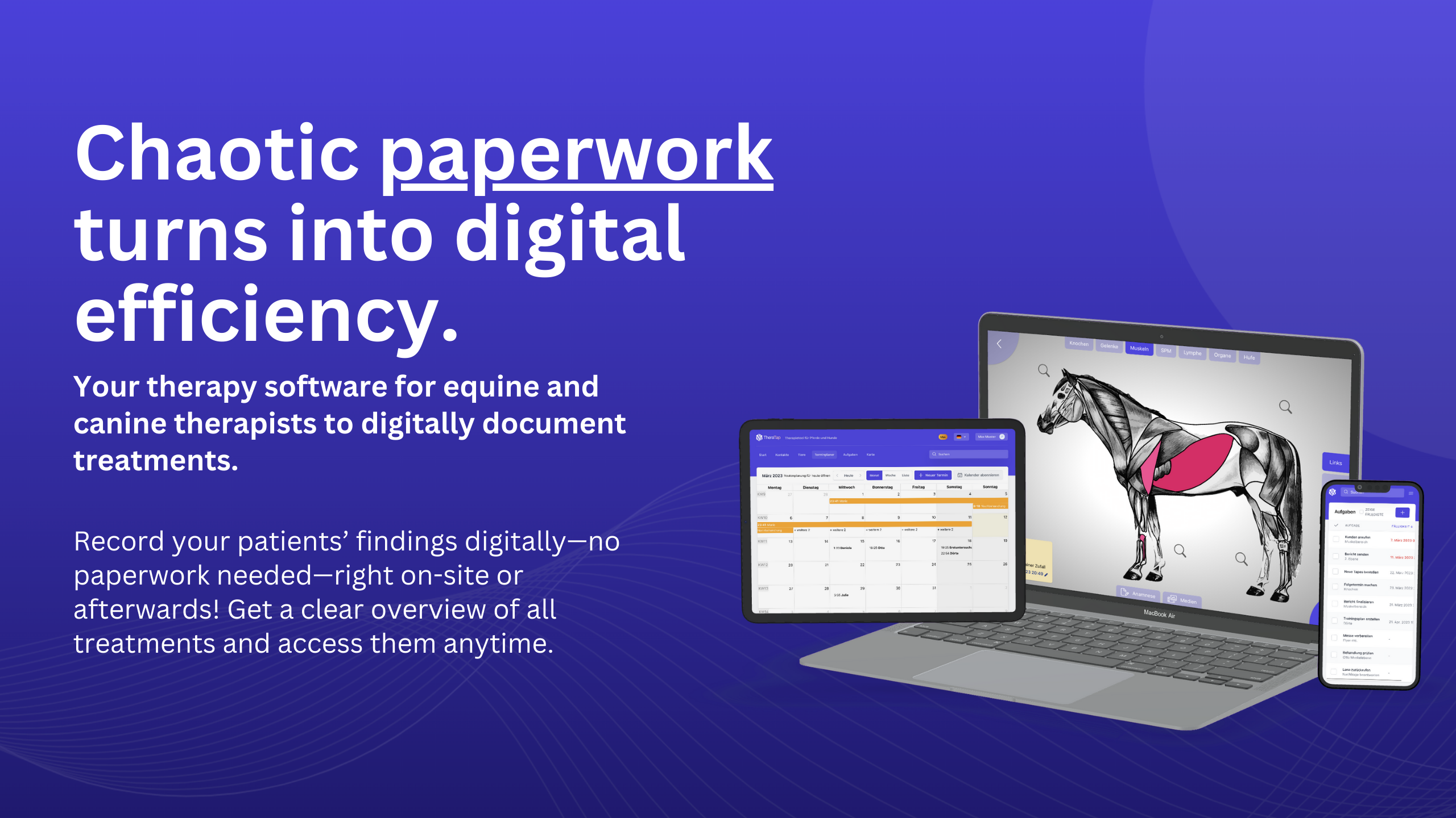 TheraTap på smartphone og tablet - TheraTap